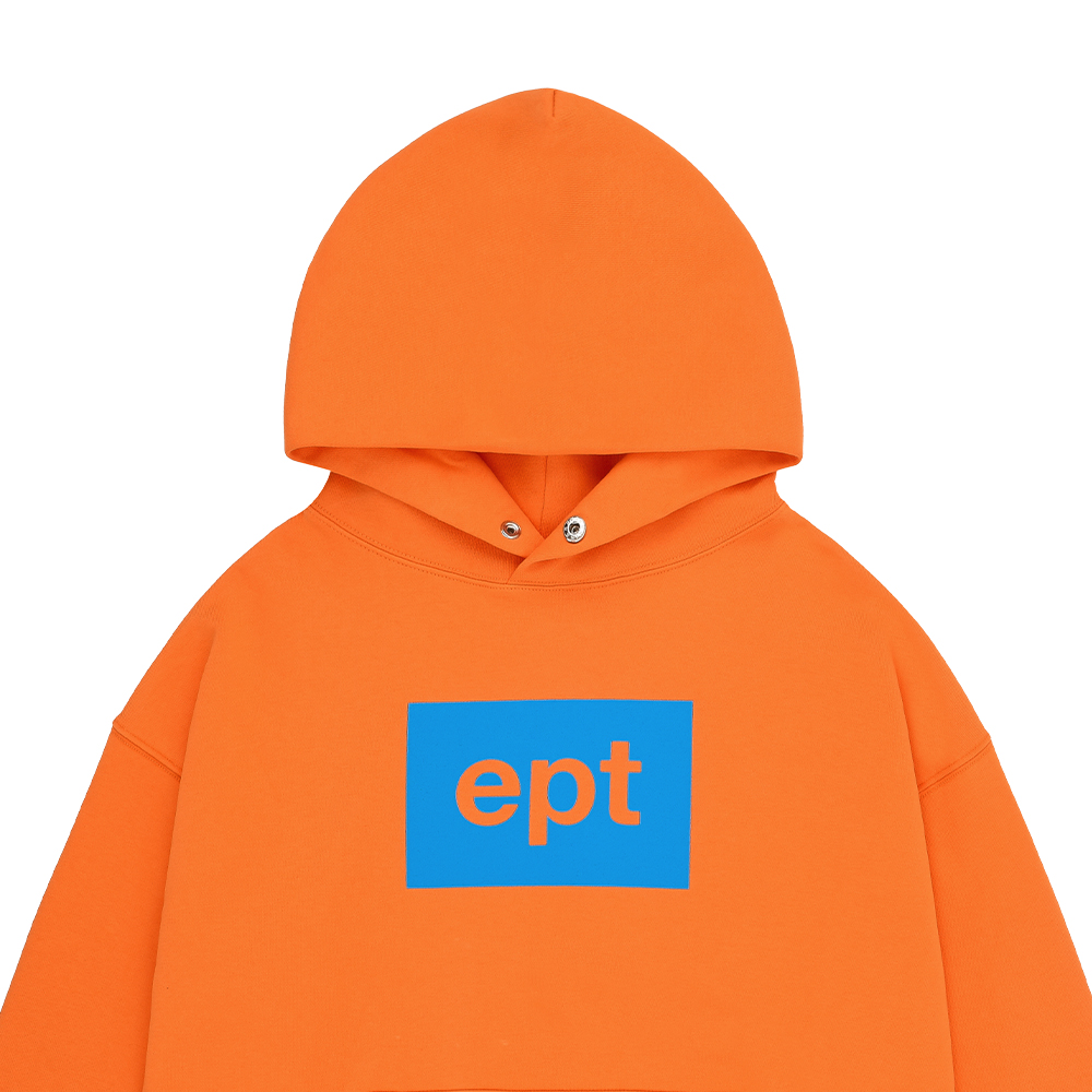 이피티 박스 로고 후디 오렌지 | EPT | KREAM
