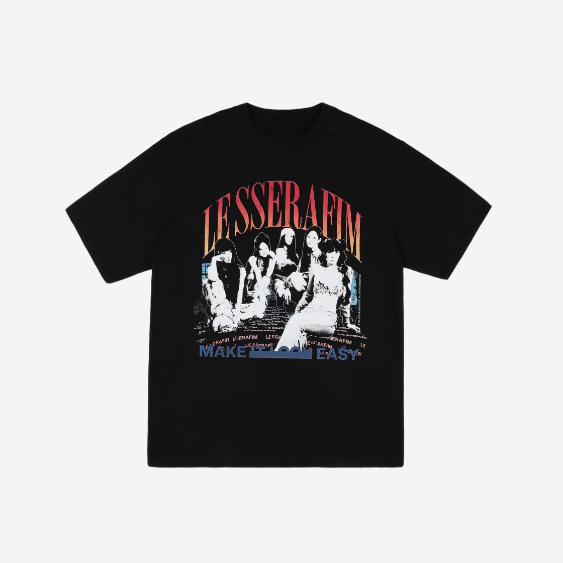 [르세라핌 x 피치스] 포토 숏슬리브 | LE SSERAFIM OFFICIAL MERCH. | KREAM