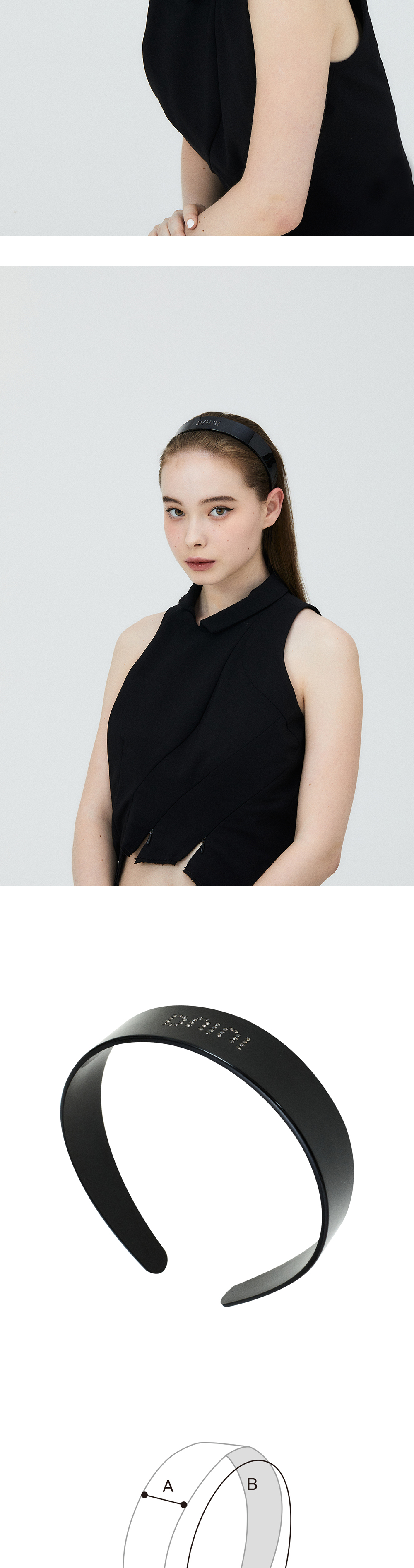 드니니 로고 헤어밴드 그레이 | DNINI | KREAM