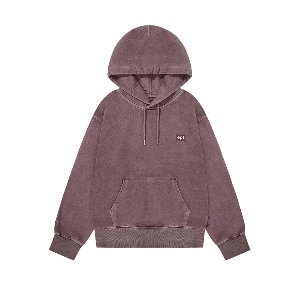 이피티 박스 로고 피그먼트 후디 버건디 | EPT | KREAM