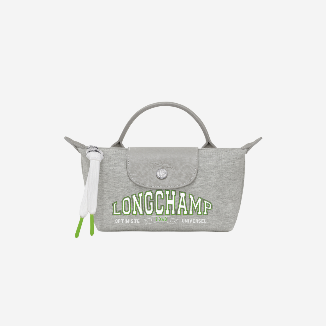 롱샴 르 플리아쥬 컬렉션 캔버스 파우치 그레이 | Longchamp | KREAM