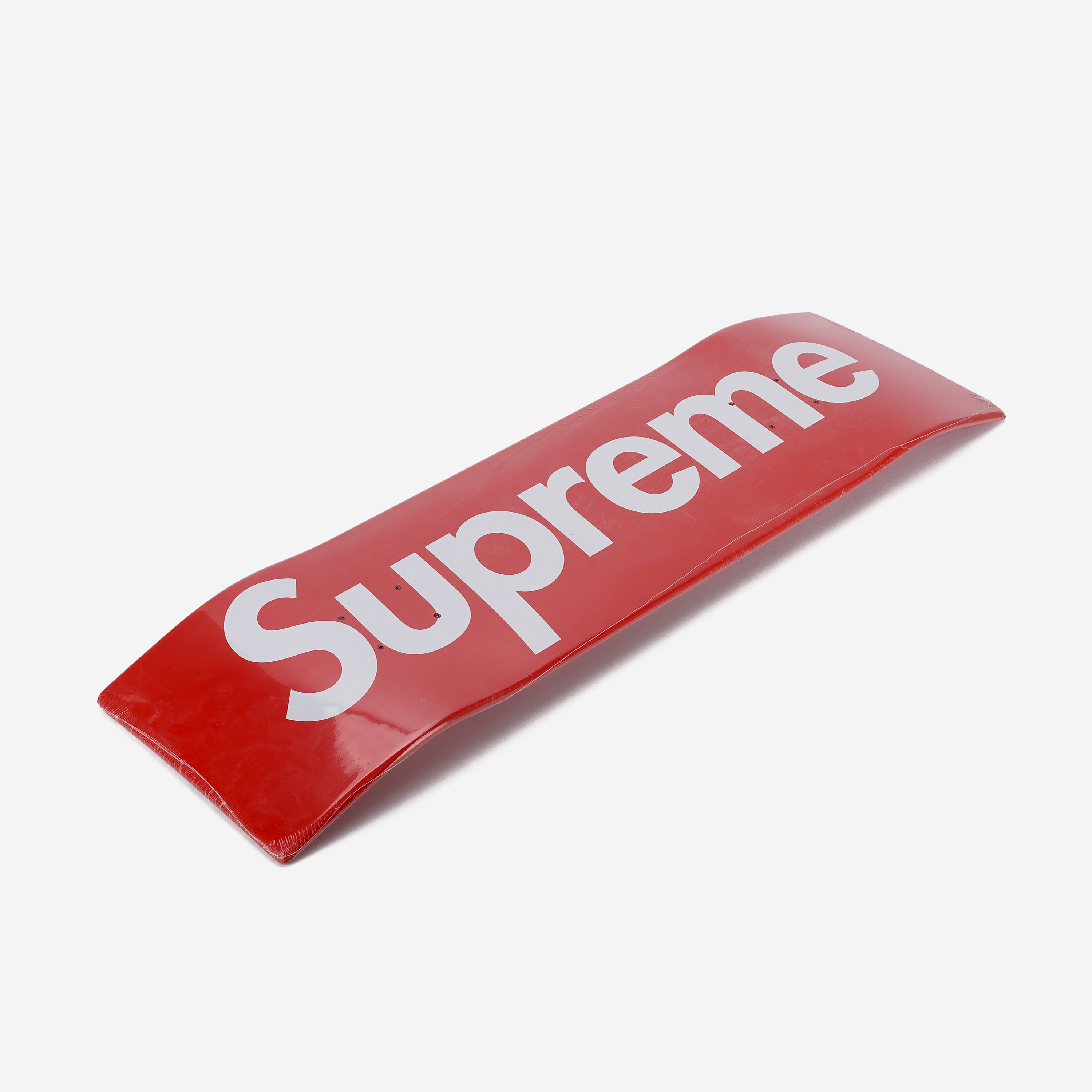 슈프림 언컷 박스로고 스케이트보드 덱 레드 - 22SS | KREAM