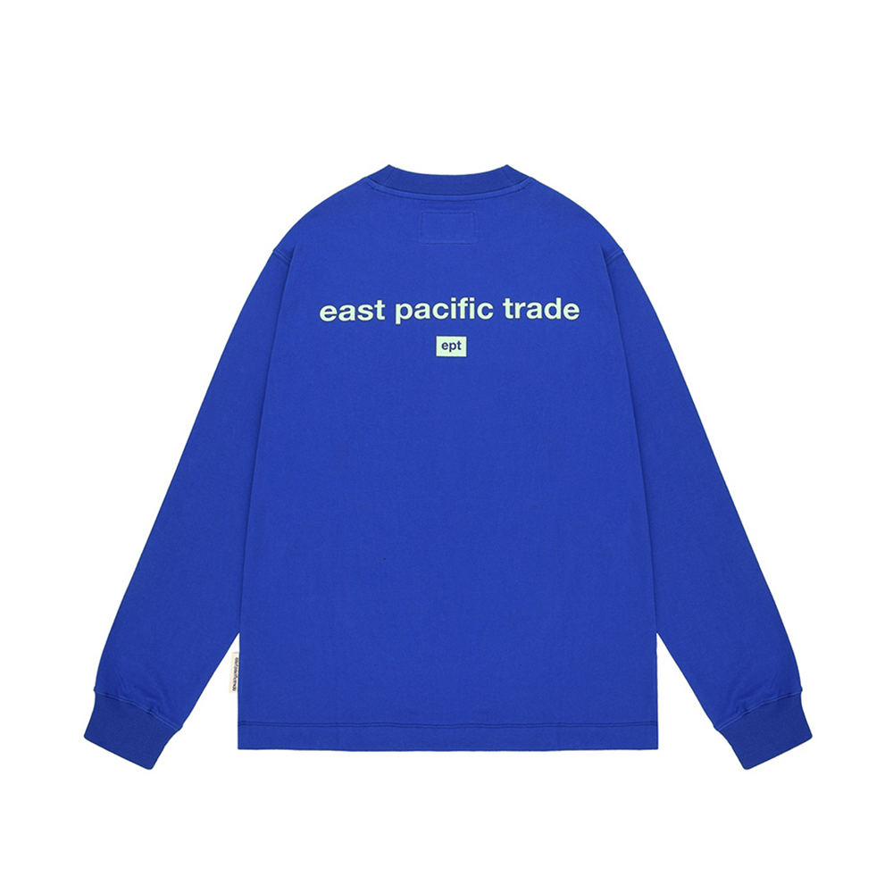 이피티 박스 로고 롱슬리브 블루 | EPT | KREAM