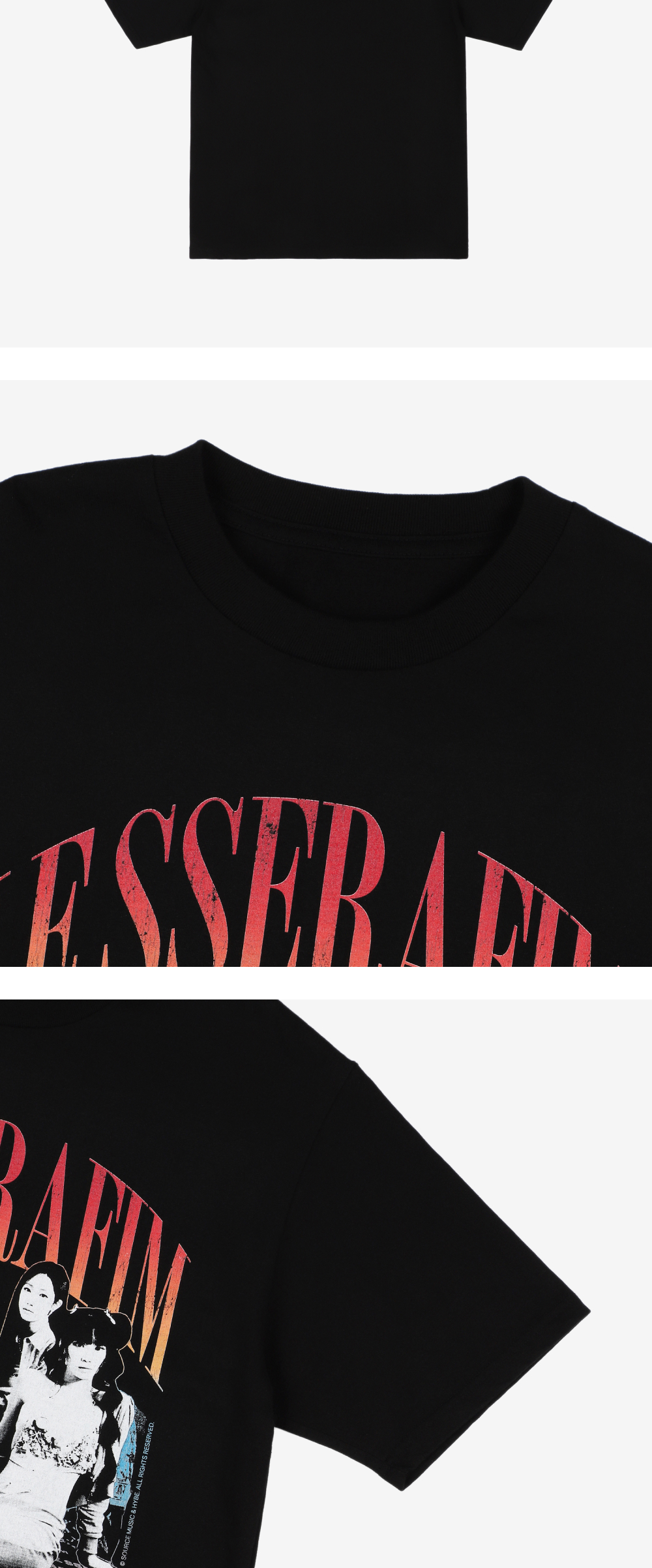 [르세라핌 x 피치스] 포토 숏슬리브 | LE SSERAFIM OFFICIAL MERCH. | KREAM