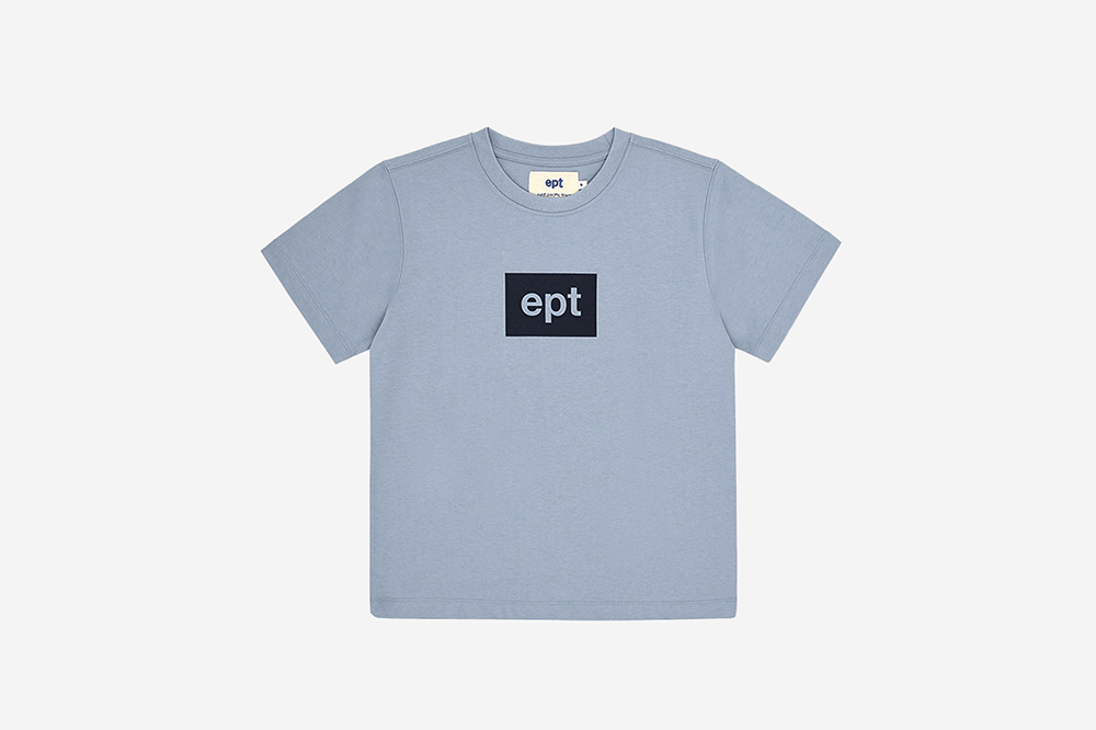 이피티 박스 로고 티셔츠 라이트 블루 | EPT | KREAM