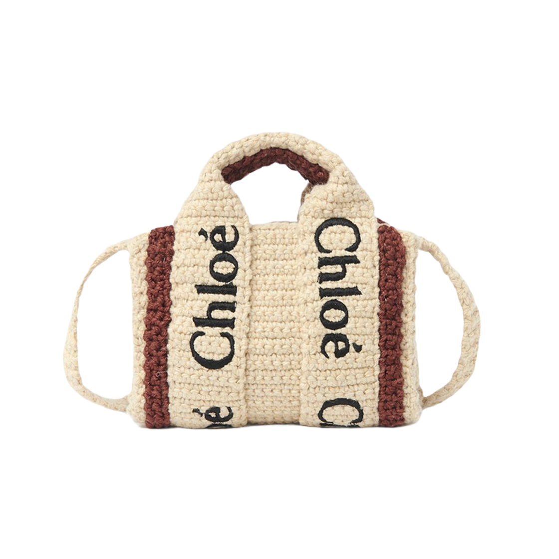 끌로에 우디 나노 토트 브라운 베이지 | Chloe | KREAM