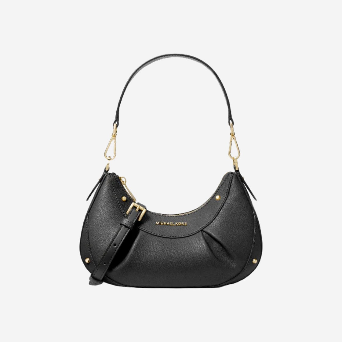 마이클 코어스 엔조 스몰 페블 레더 숄더백 블랙 | Michael Kors | KREAM