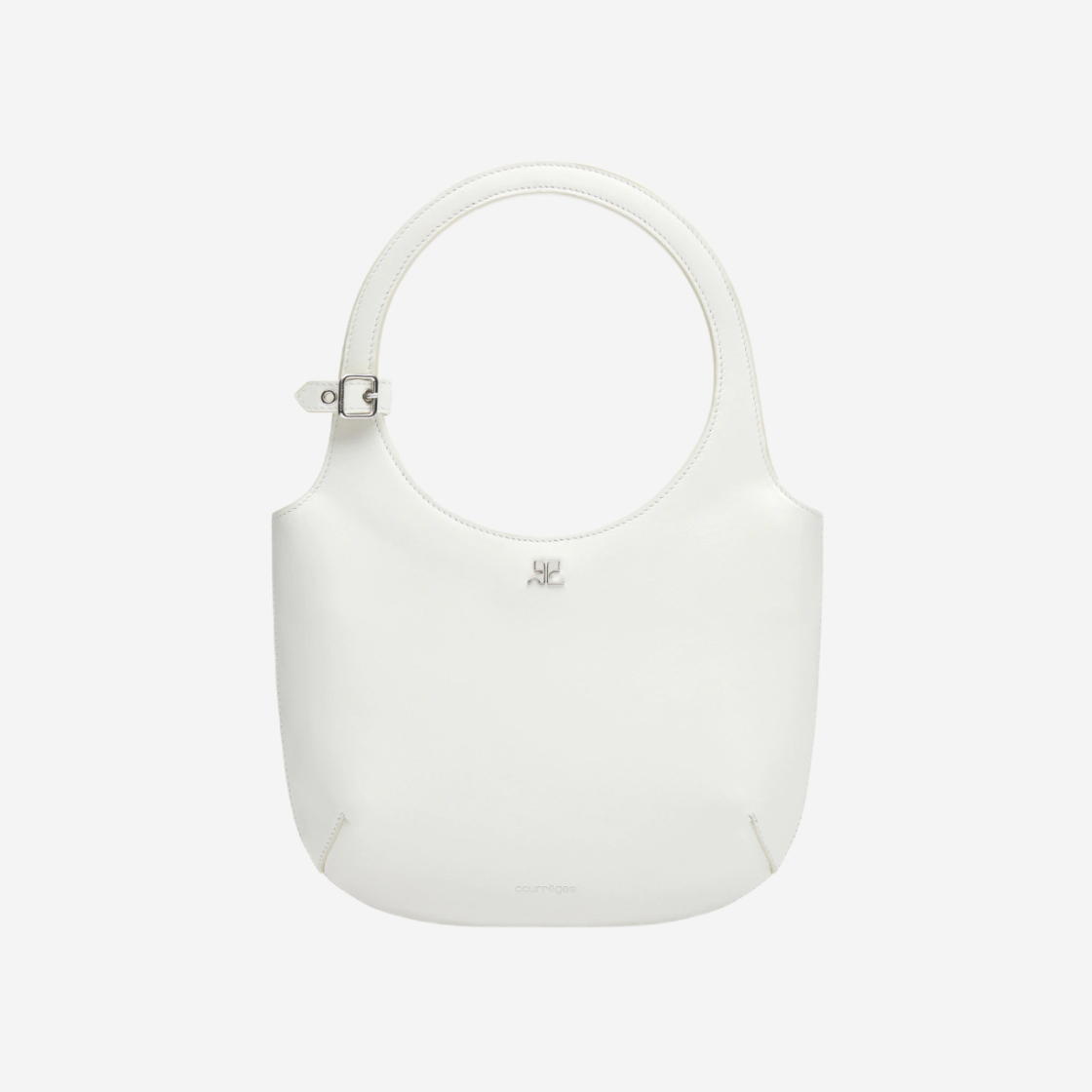 꾸레쥬 홀리 레더 백 오프 화이트 | Courreges | KREAM