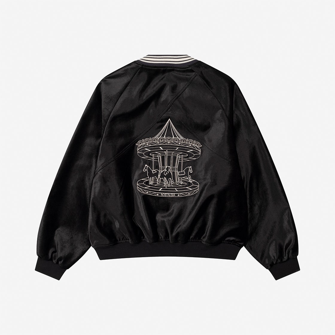 웨이비니스 메리고라운드 니들워크 수베니어 자켓 블랙 | Waviness | KREAM