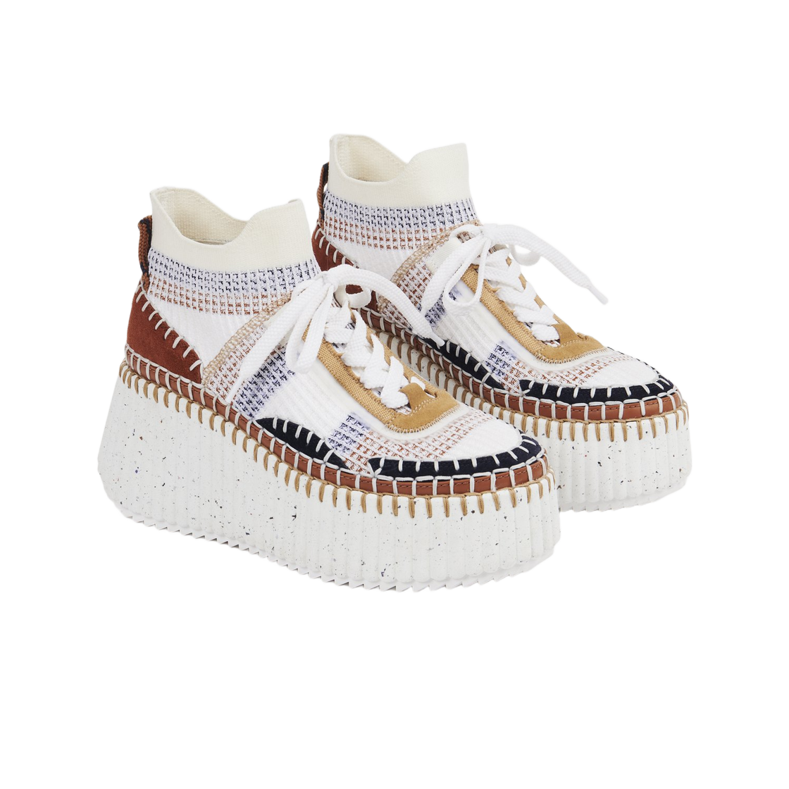 (W) 끌로에 나마 웨지 스니커즈 레드 샌드 | Chloe | KREAM