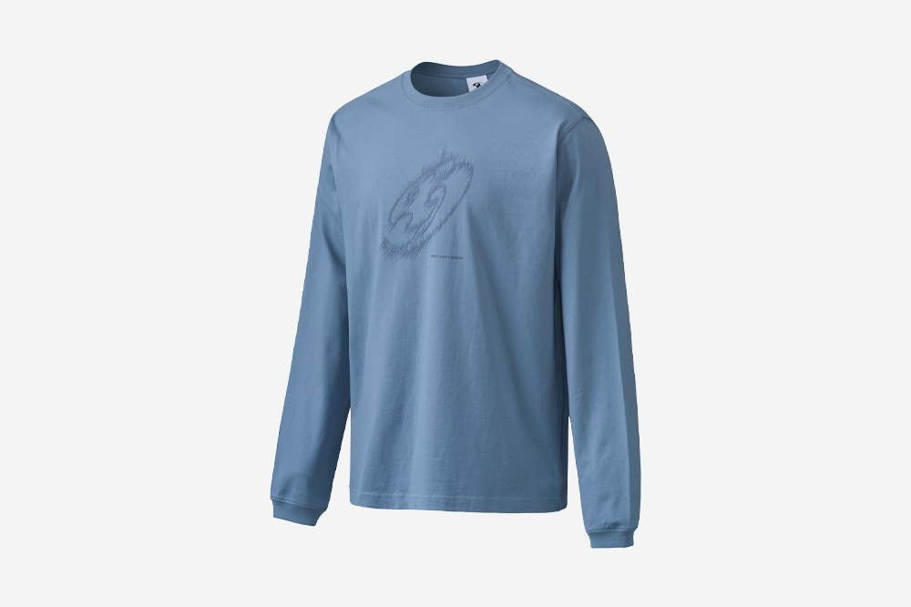 산산기어 선셋 롱 슬리브 스틸 블루 | Sansan Gear | KREAM