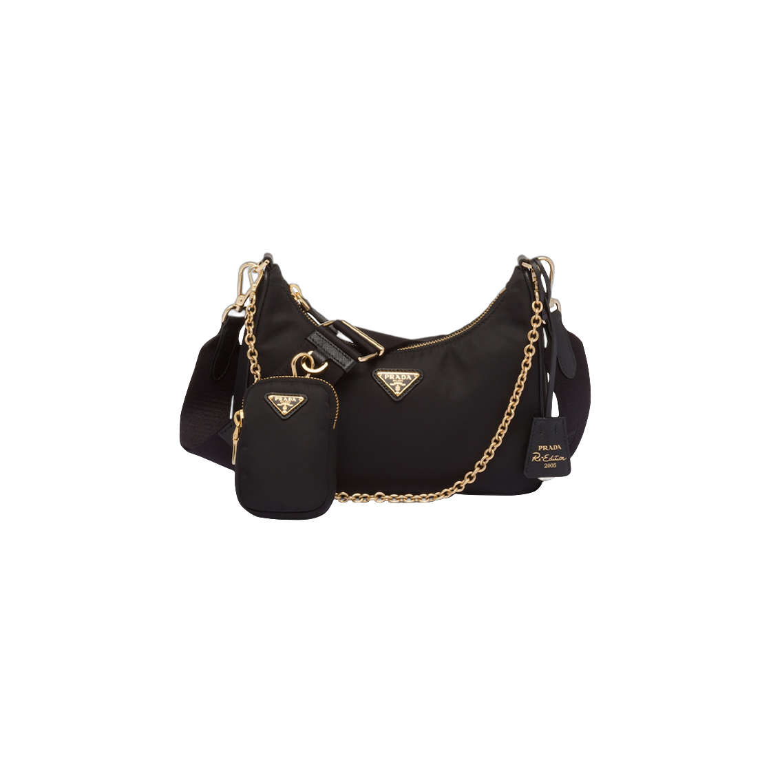 프라다 리에디션 2005 리나일론 백 블랙 | Prada | KREAM