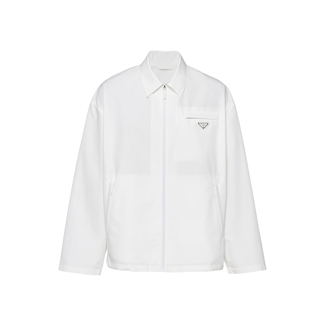 프라다 테크니컬 포플린 자켓 화이트 | Prada | KREAM