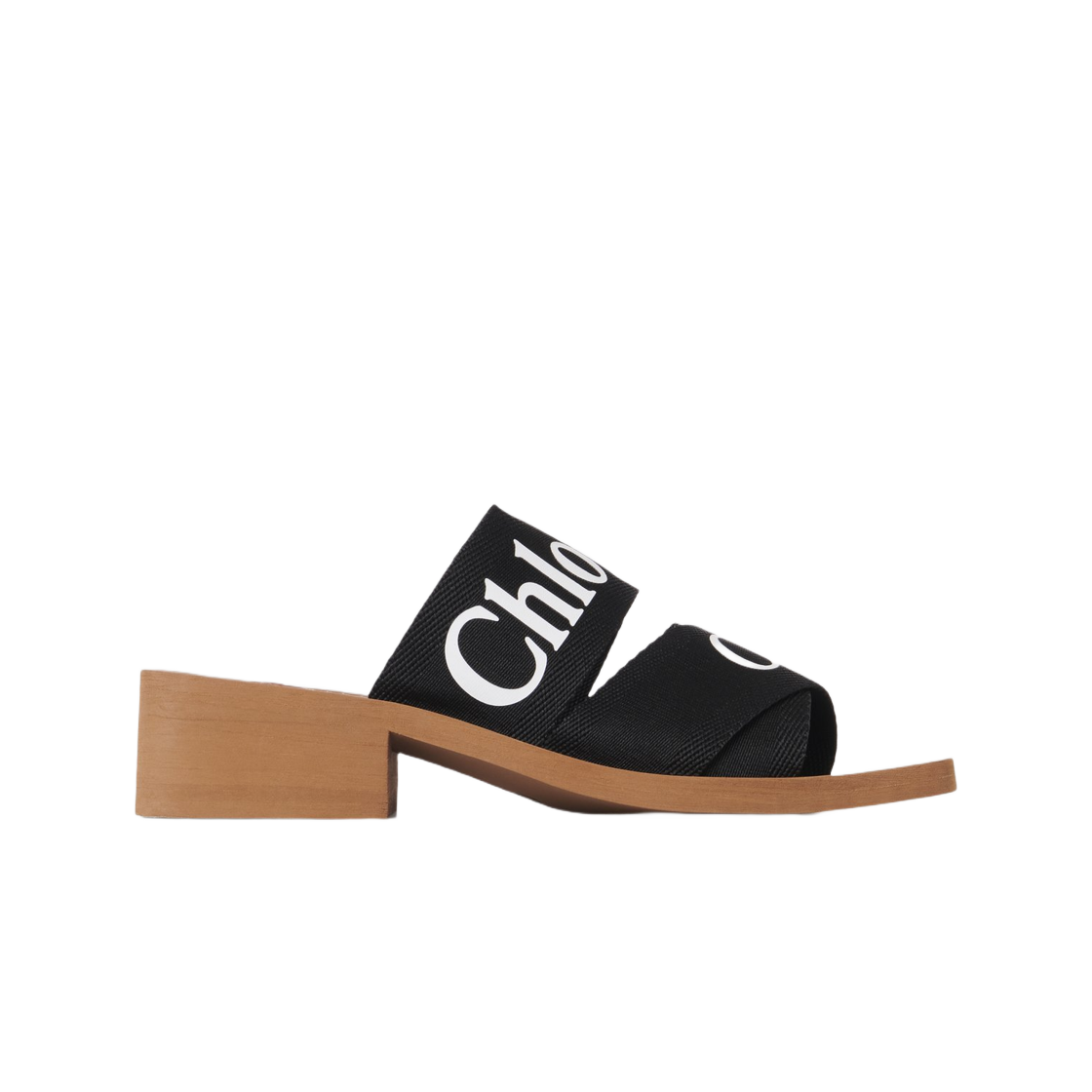 (W) 끌로에 우디 힐드 뮬 블랙 | Chloe | KREAM