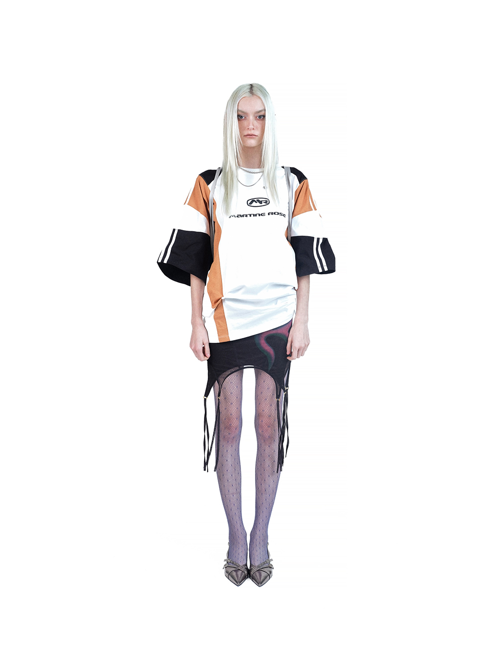 페넥 리본 스트링 백 실버 | Fennec | KREAM