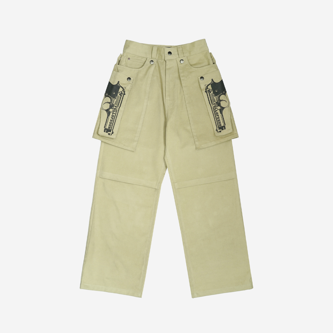 풀오브썬 건포켓 카고 팬츠 버전.2 카키 그레이 | Full of Ssun | KREAM