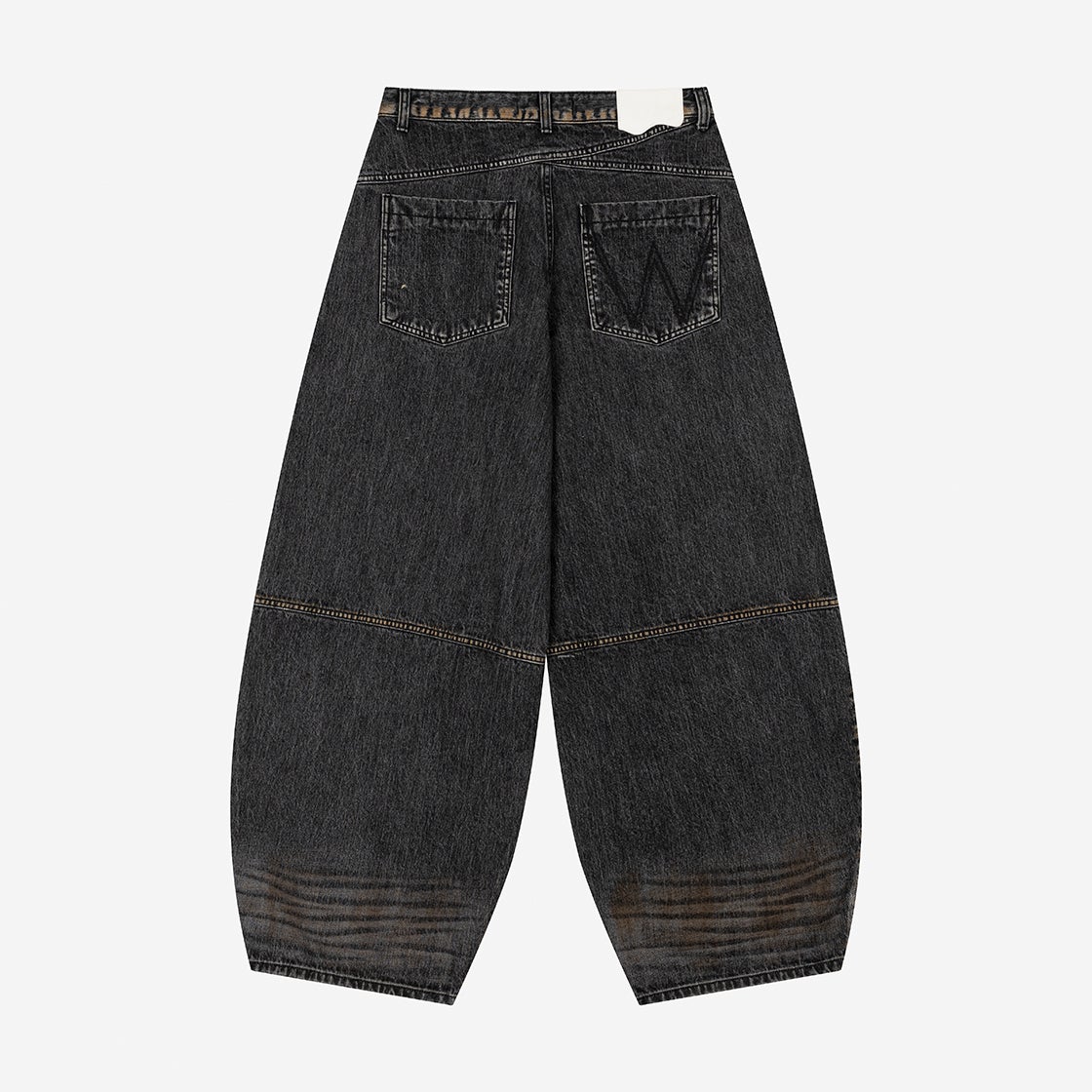 웨이비니스 러스트 워싱 배기 데님 팬츠 머디 블루 | Waviness | KREAM