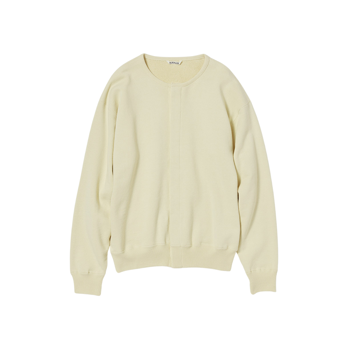 오라리 헤비 BD 스웨트 P/O 라이트 옐로우 | Auralee | KREAM