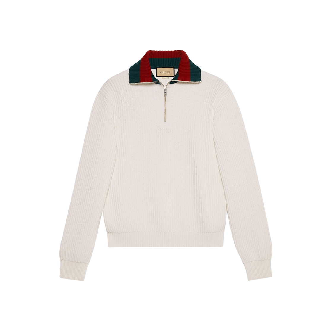 구찌 니트 울 점퍼 웹 아이보리 | Gucci | KREAM