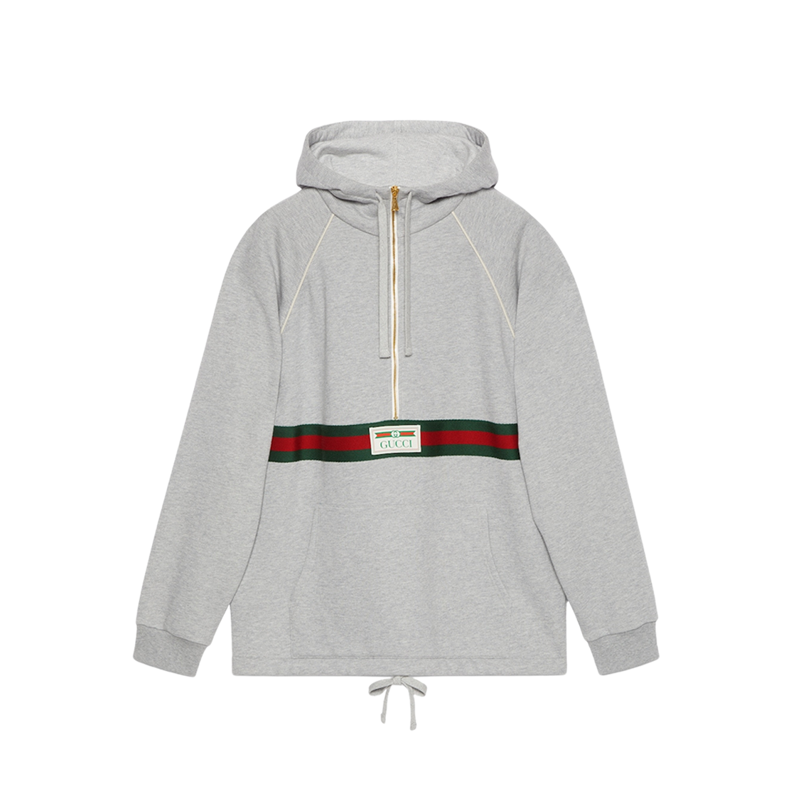 구찌 코튼 저지 스웨트셔츠 웹 그레이 | Gucci | KREAM