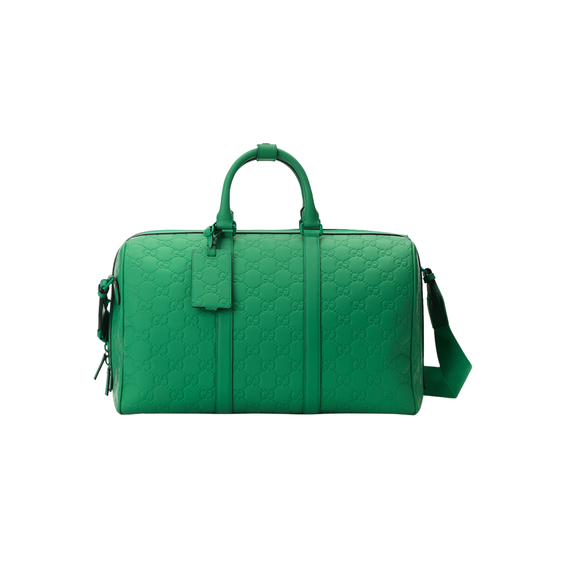 구찌 GG 러버 이펙트 미디움 더플백 그린 | Gucci | KREAM