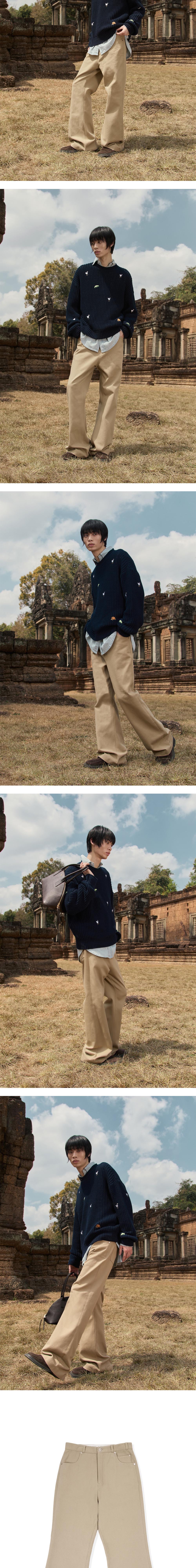 에스티유 24 스프링 플레어 코튼 팬츠 베이지 | STU | KREAM