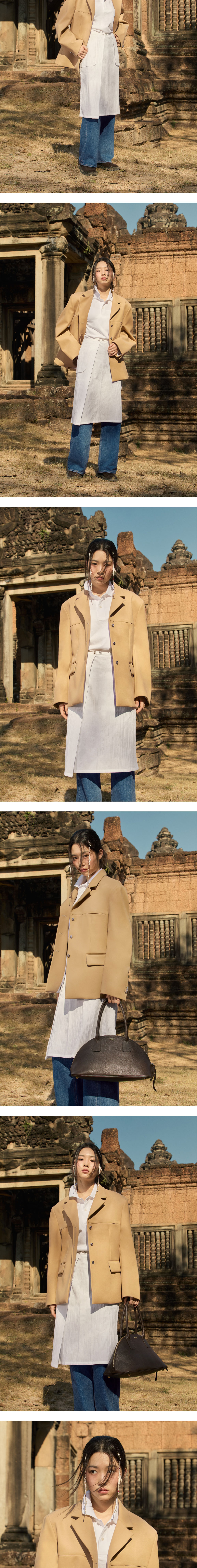 에스티유 우먼즈 3버튼 블레이저 베이지 | STU | KREAM