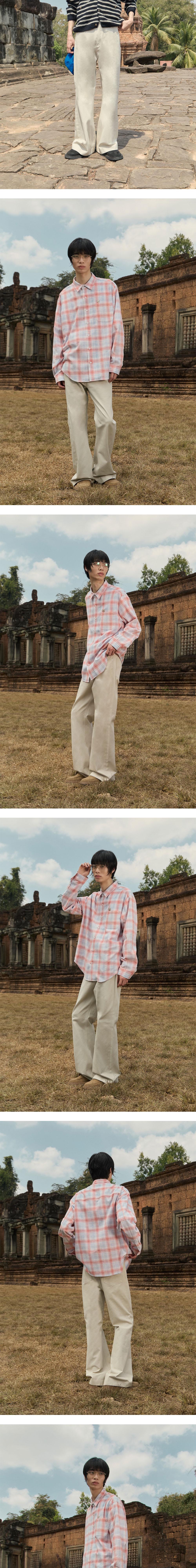 에스티유 24 스프링 플레어 코튼 팬츠 아이보리 | STU | KREAM