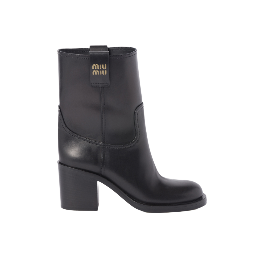 (W) 미우 미우 레더 부티 블랙 | Miu Miu | KREAM