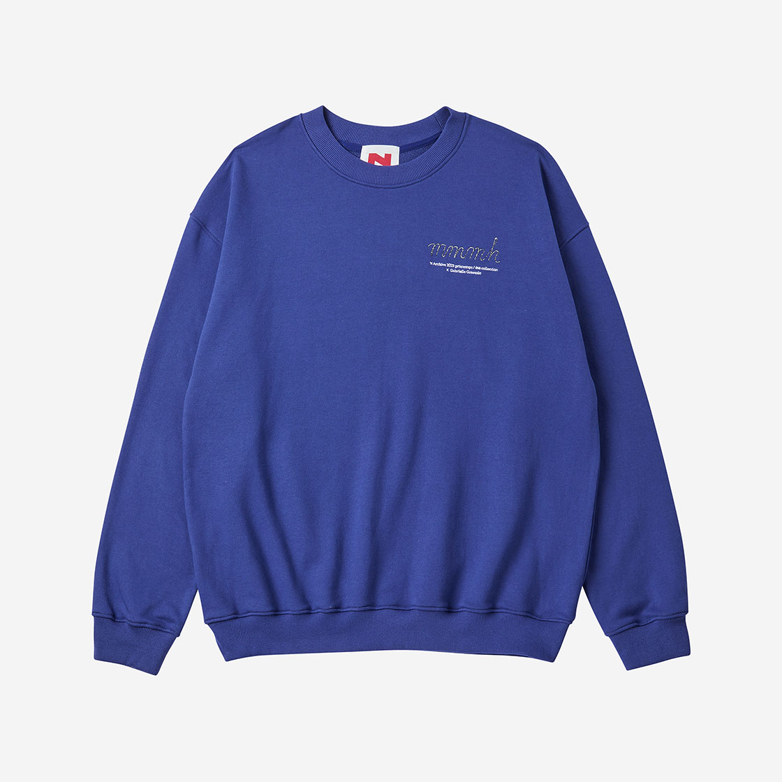 엔 아카이브 MMMH 루즈핏 스웨트 셔츠 네이비 | N ARCHIVE | KREAM