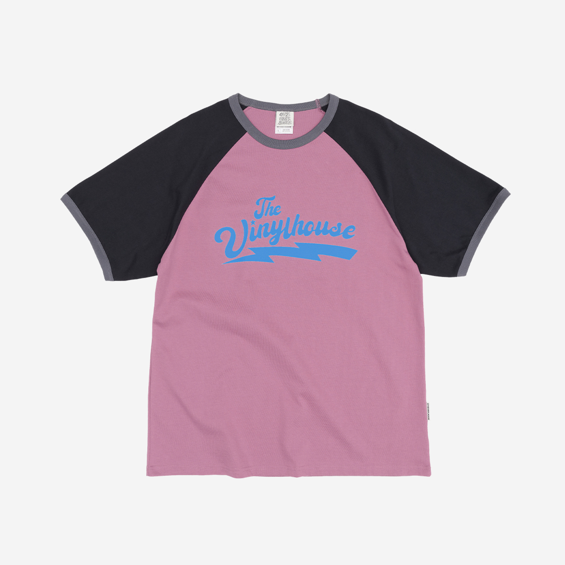 더바이닐하우스 래글런 링거 티셔츠 핑크 | Thevinylhouse | KREAM