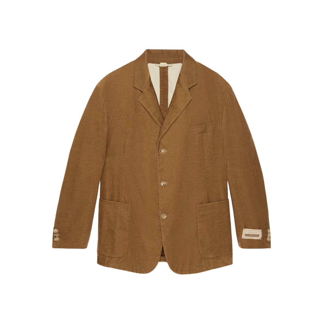 구찌 벨벳 코듀로이 포멀 자켓 카멜 | Gucci | KREAM