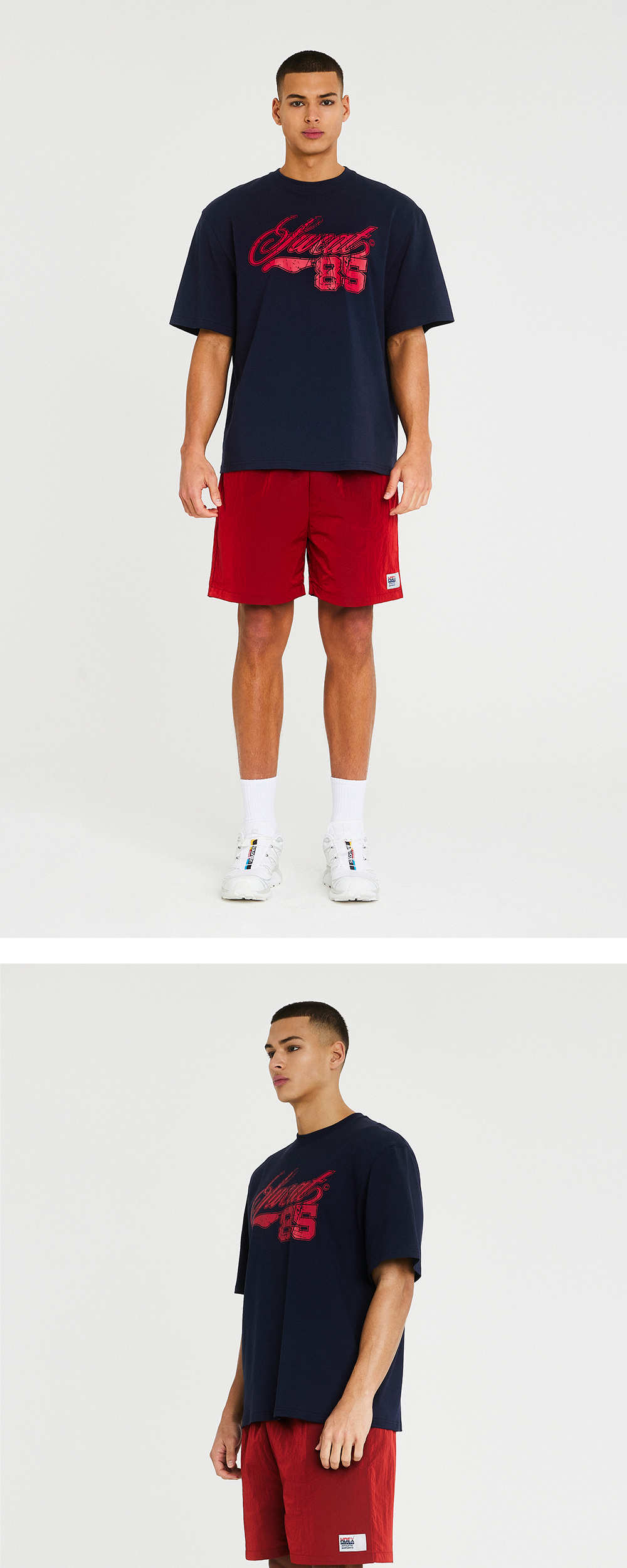 에이치덱스 스웨트 85 숏 슬리브 네이비 | HDEX | KREAM