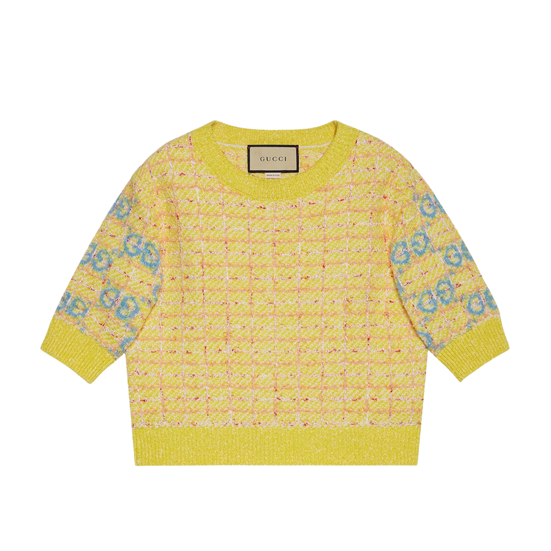 (W) 구찌 코튼 탑 GG 인타르시아 옐로우 | Gucci | KREAM