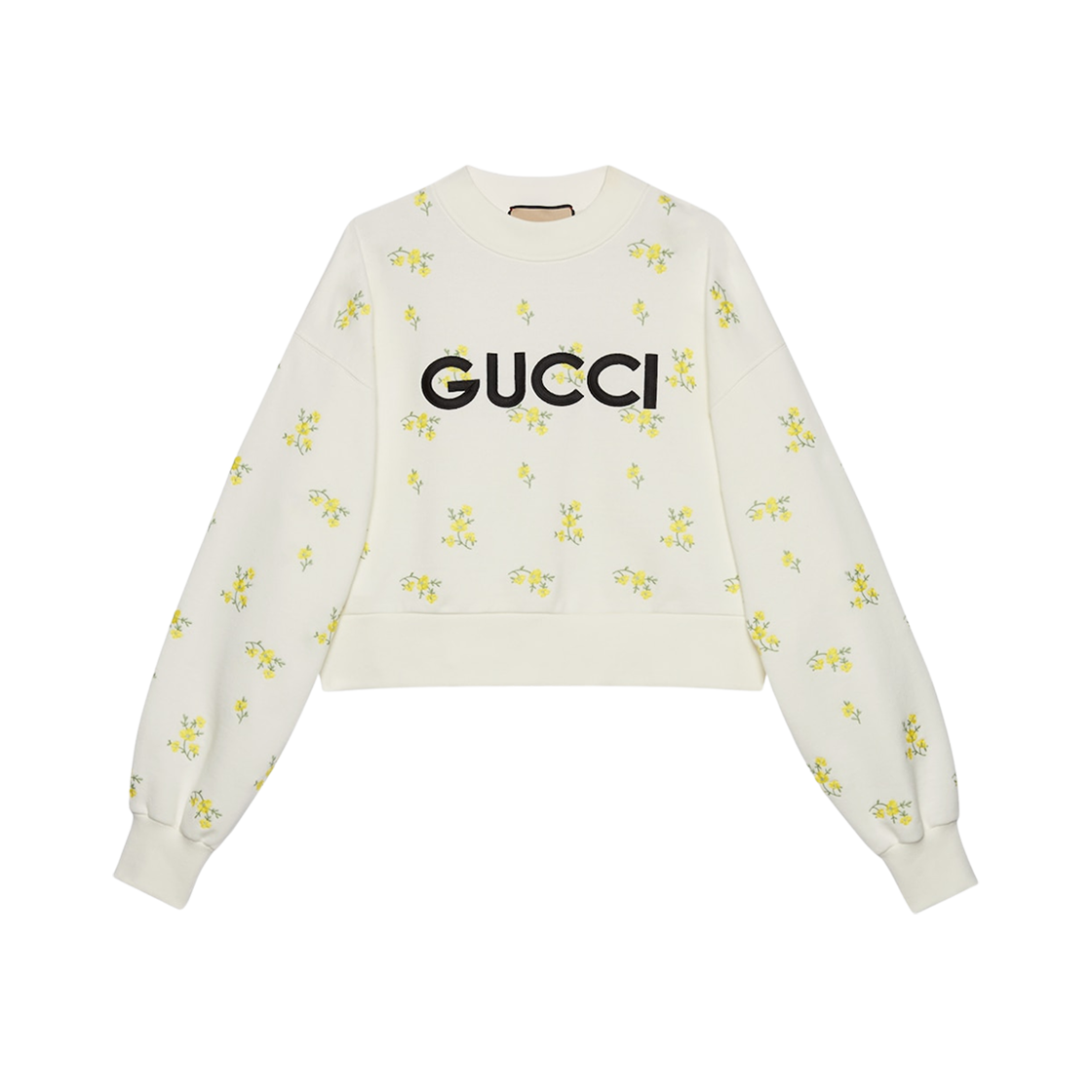(W) 구찌 코튼 스웨트셔츠 자수 오프 화이트 | Gucci | KREAM