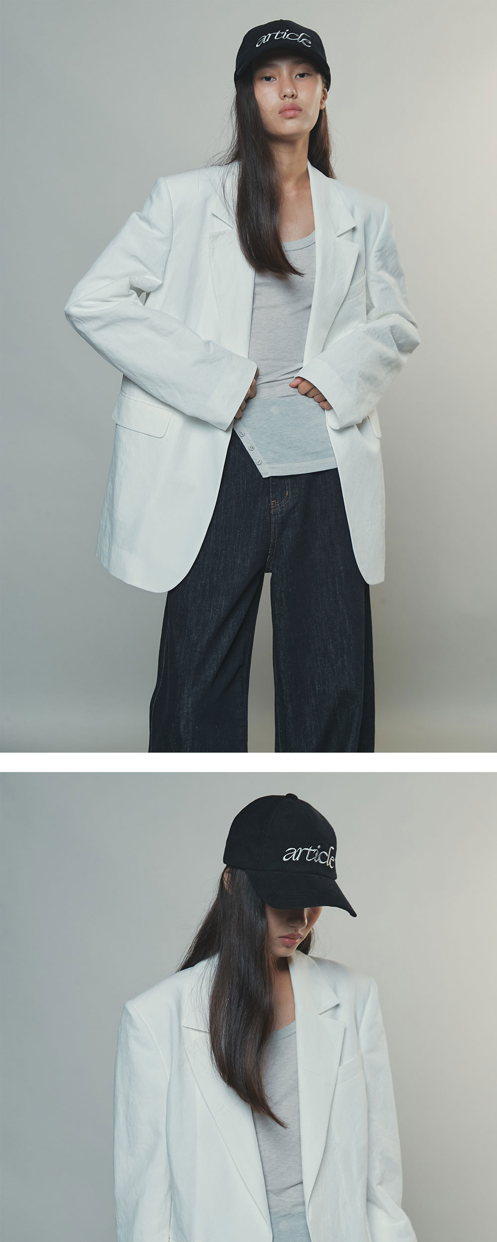 엔오르 우먼 아티클 코듀로이 캠프 캡 블랙 | ENOR | KREAM