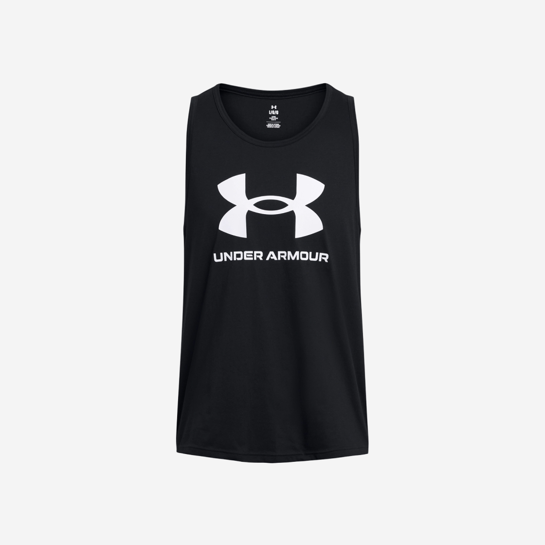 언더아머 스포츠스타일 로고 탱크 블랙 화이트 Under Armour Kream