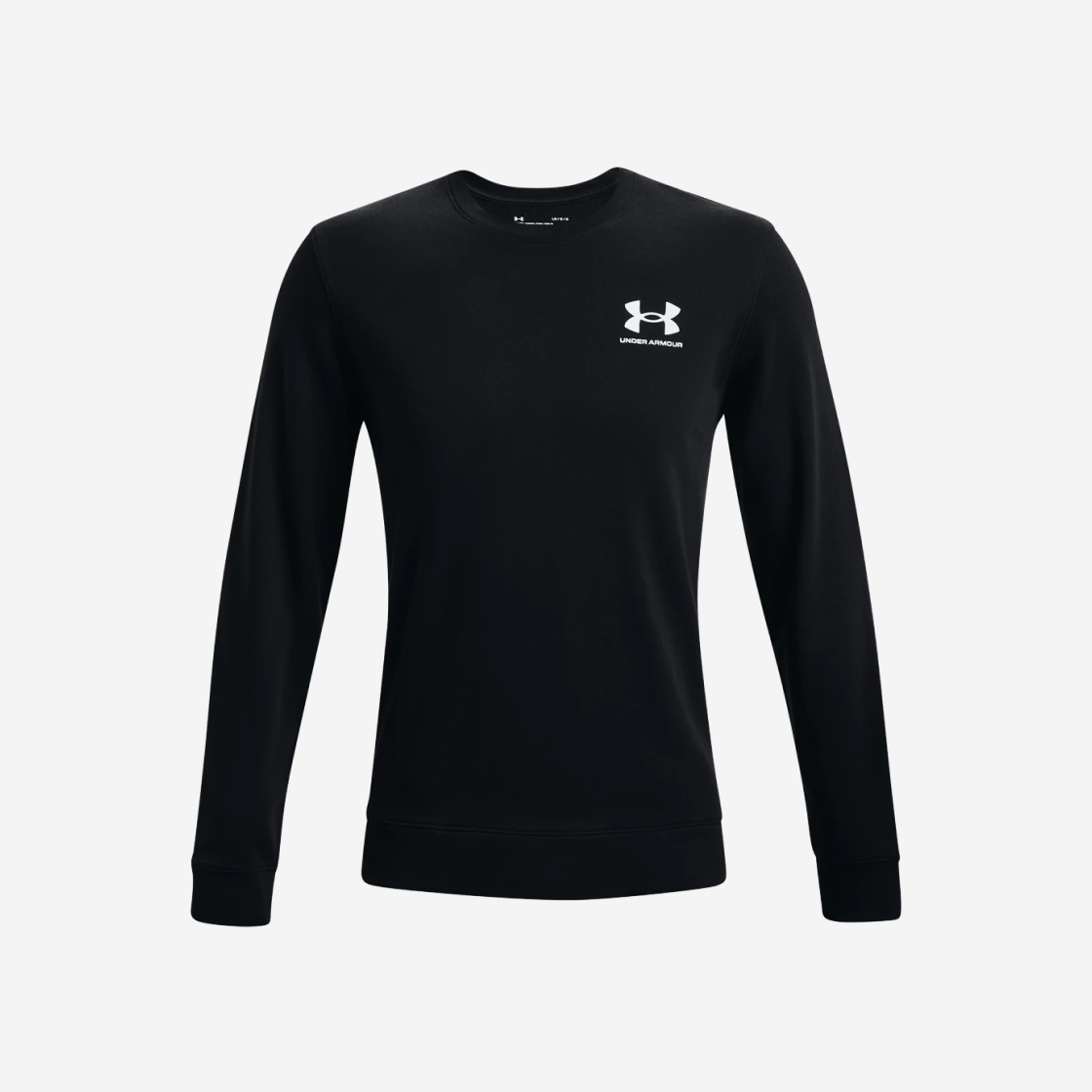 언더아머 라이벌 테리 크루 블랙 화이트 Under Armour Kream
