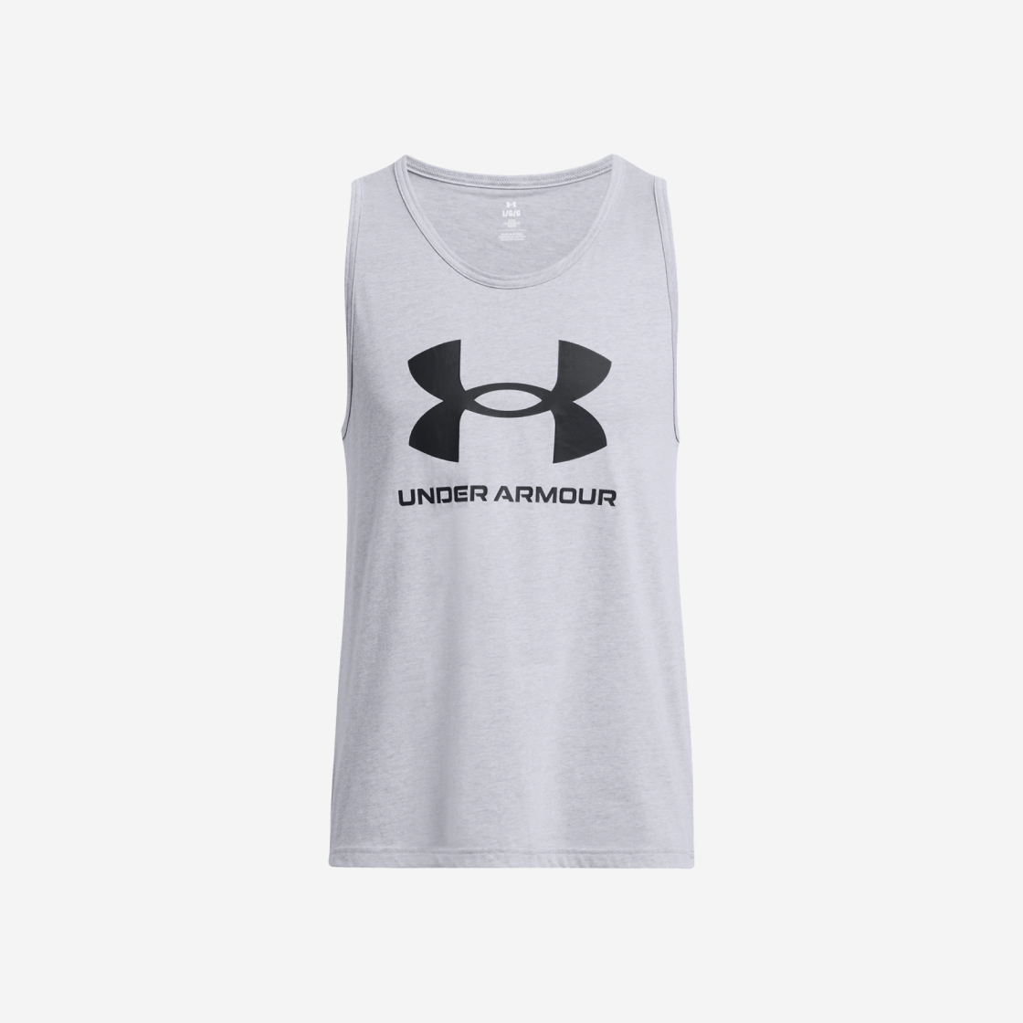 언더아머 스포츠스타일 로고 탱크 스틸 라이트 헤더 블랙 Under Armour Kream