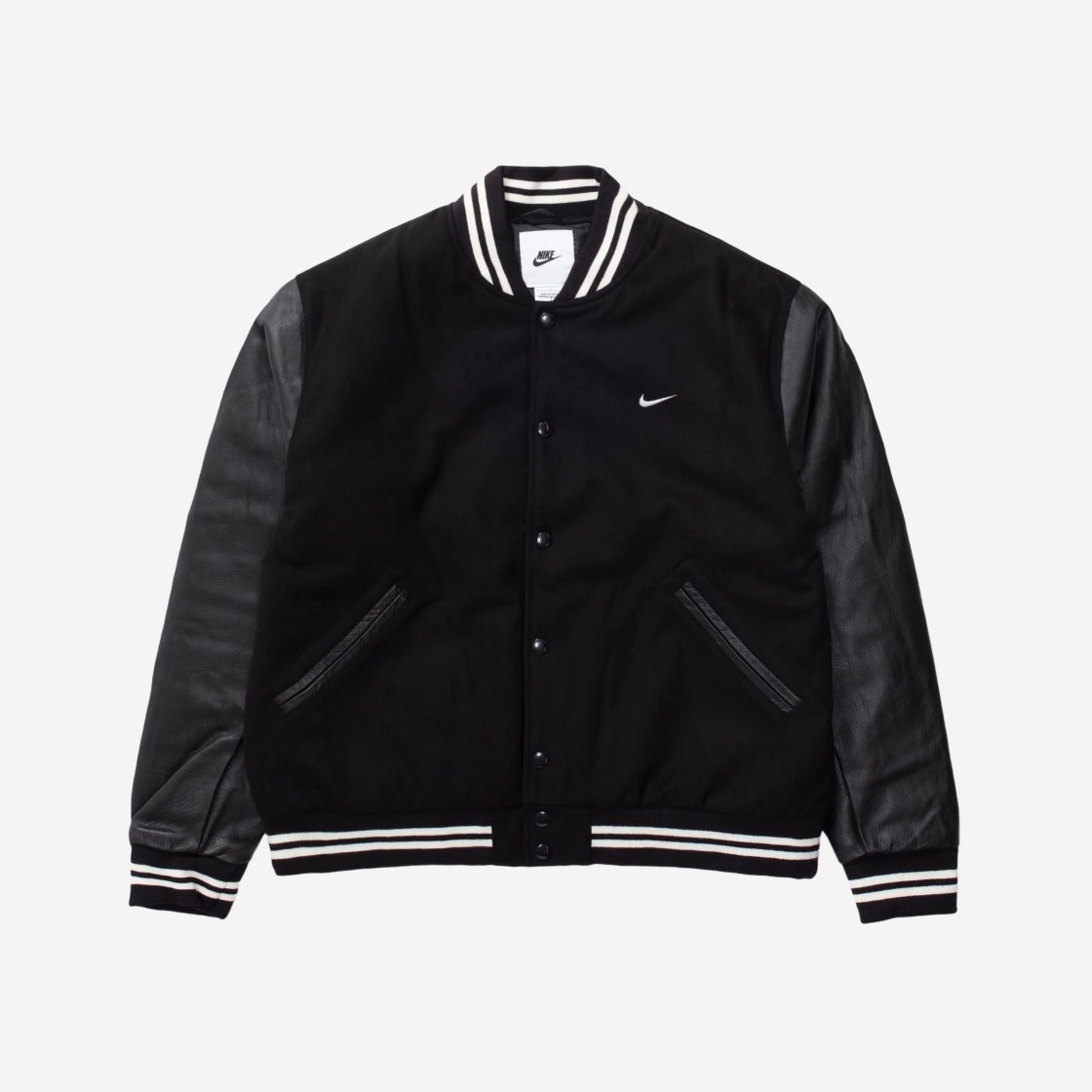 나이키 어센틱 바시티 자켓 블랙 - 아시아 | Nike | KREAM