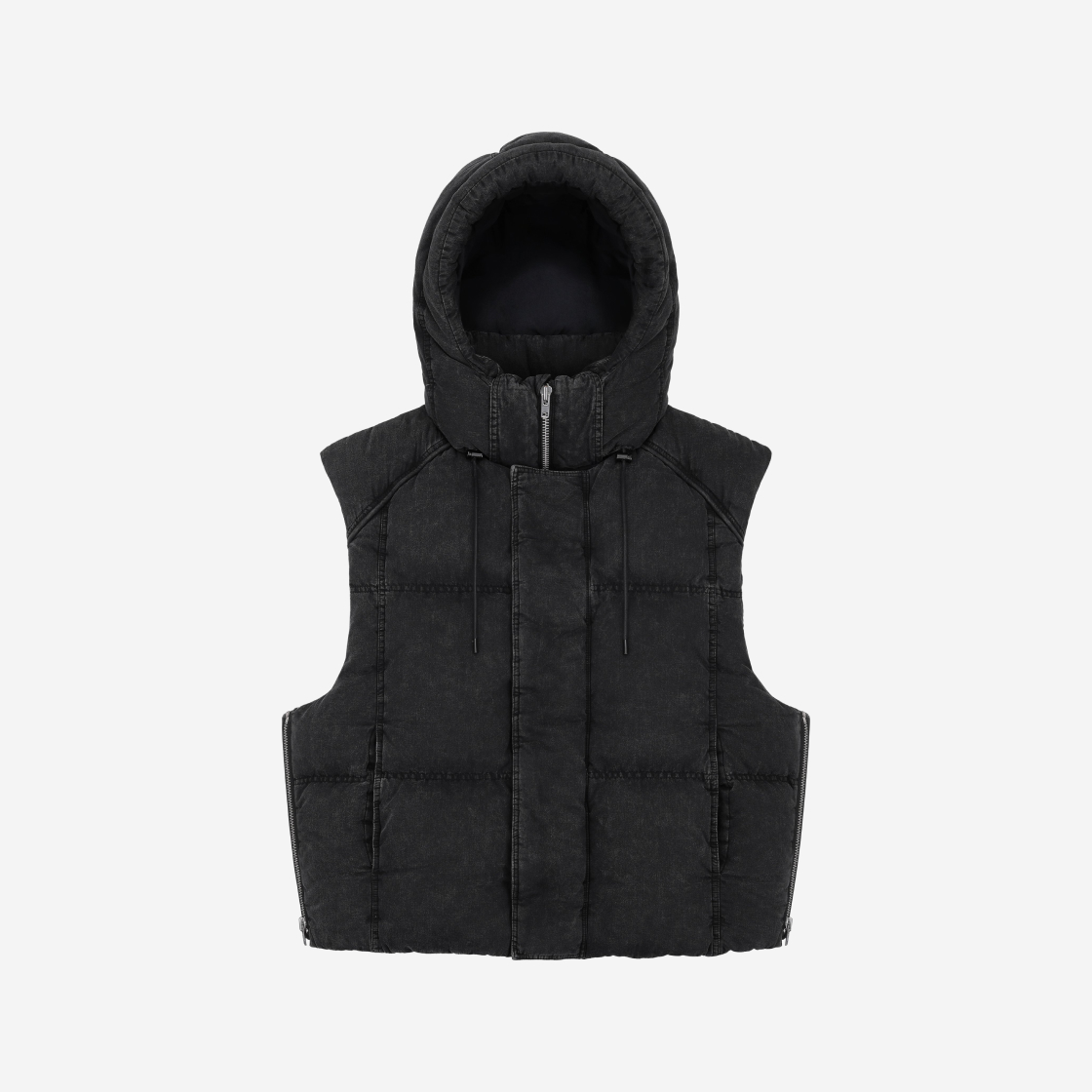 준지 다운 데님 베스트 점퍼 블랙 - 23FW | Juun.J | KREAM