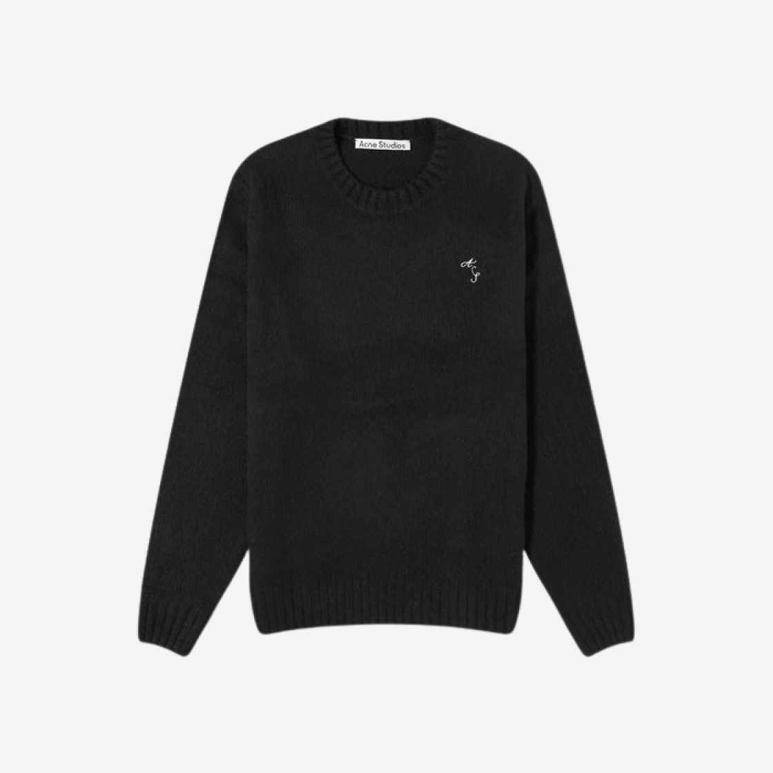 아크네 스튜디오 크루넥 울 점퍼 블랙 | Acne Studios | KREAM