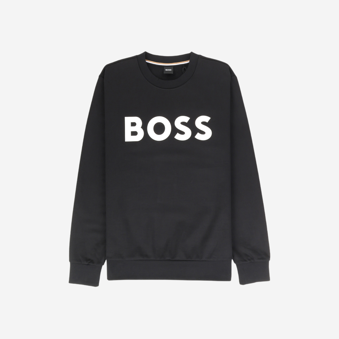 휴고 보스 러버 프린트 로고 코튼 스웨트셔츠 블랙 | Hugo Boss | KREAM