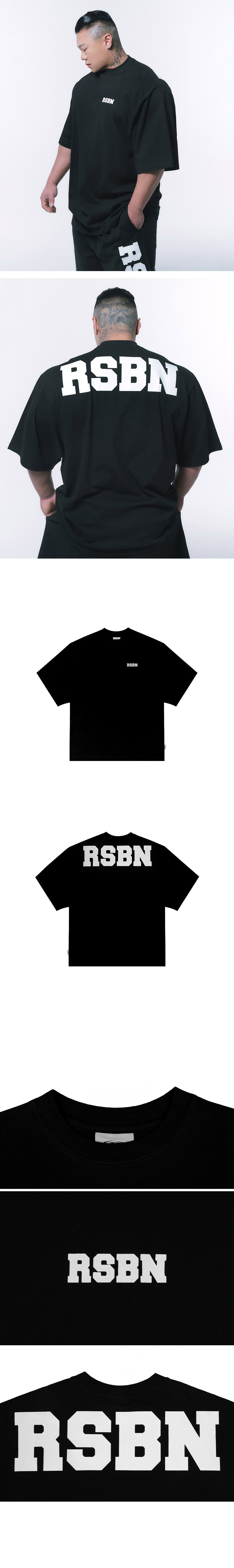 본투윈 RSBN 오버핏 티셔츠 블랙 | BORN TO WIN | KREAM