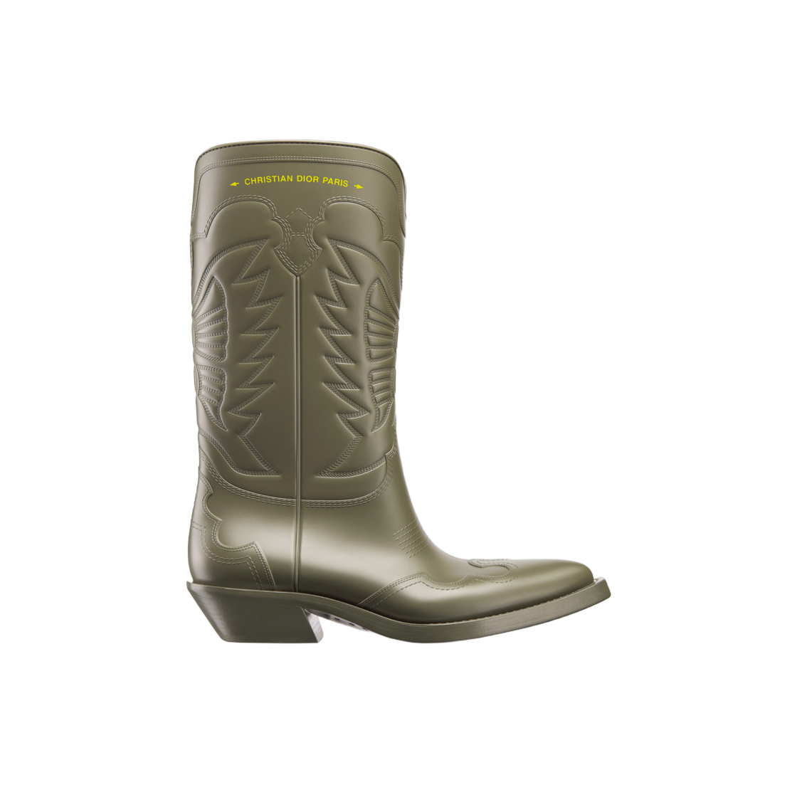 (W) 디올 윈드 힐 부츠 카키 러버 | Dior | KREAM