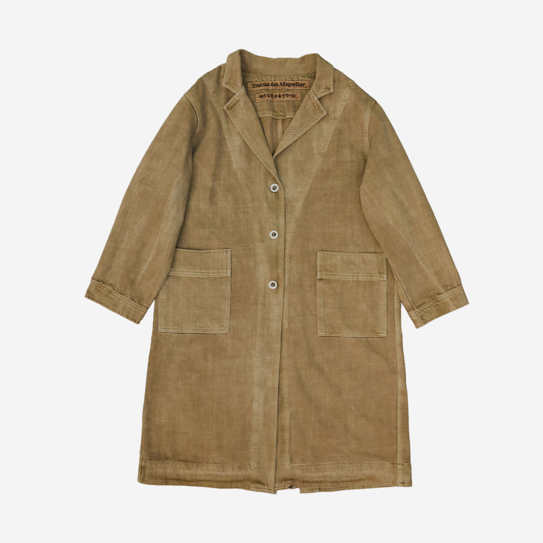 트락타트 데님 실험실 코트 가먼트 다이드 더스트 | Traktat | KREAM