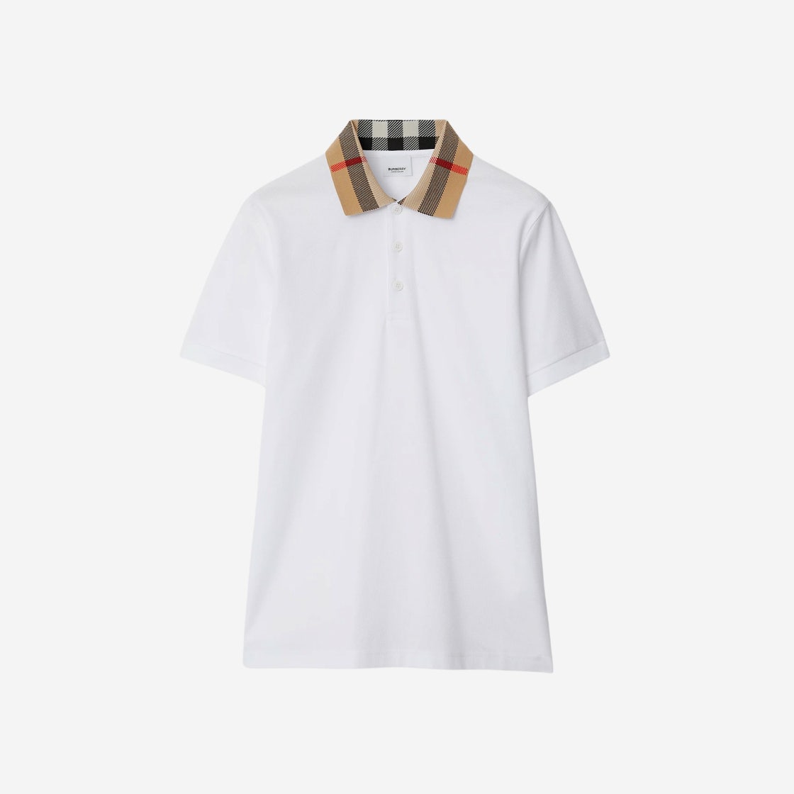 버버리 코튼 폴로 셔츠 화이트 | Burberry | KREAM