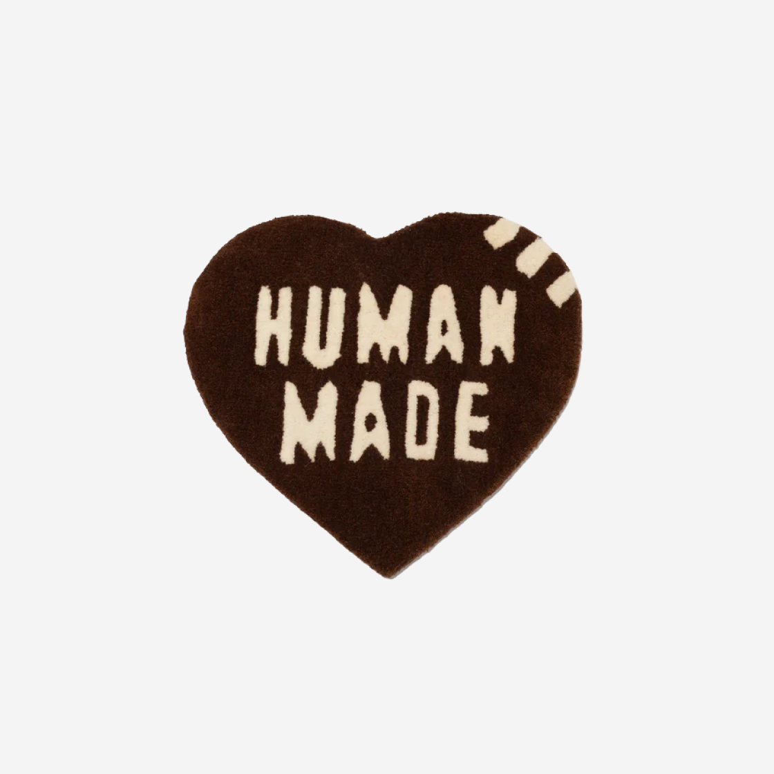 휴먼 메이드 하트 러그 스몰 브라운 | Human Made | KREAM