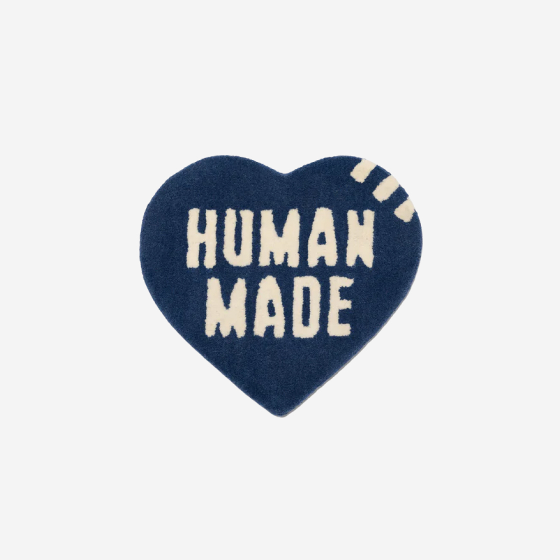 휴먼 메이드 하트 러그 스몰 네이비 | Human Made | KREAM