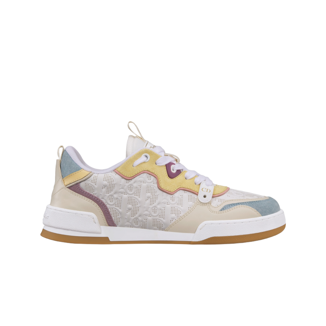 (W) 디올 원 스니커즈 화이트 오블리크 퍼포레이티드 멀티컬러 카프스킨 | Dior | KREAM